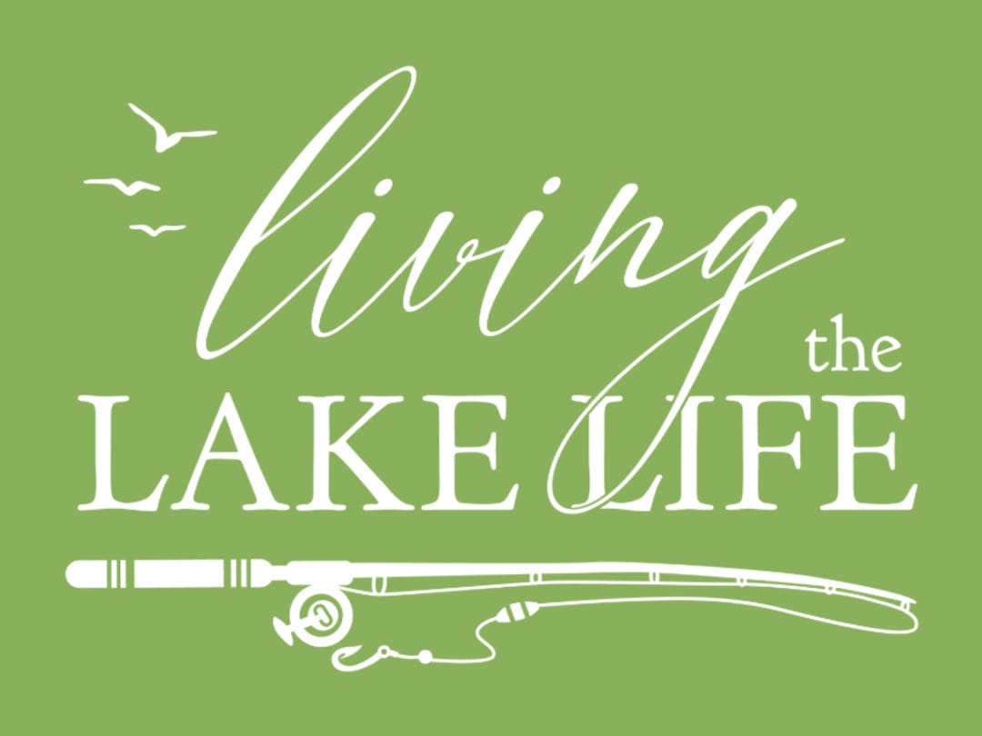 Magnolia Design Co; Lake Life - 8.5 X 11 Reusable Adhesive Silkscreen ...