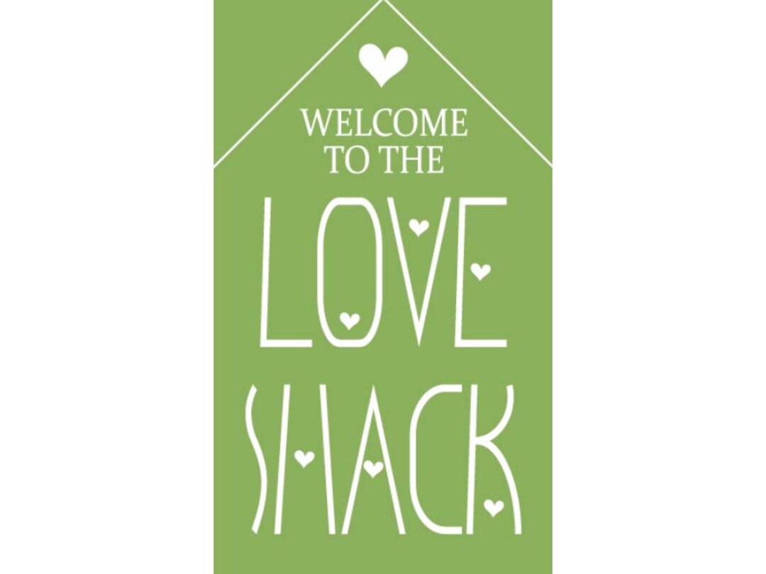 Magnolia Design Co; Love Shack - 8.5 X 11 Reusable Adhesive Silkscreen ...