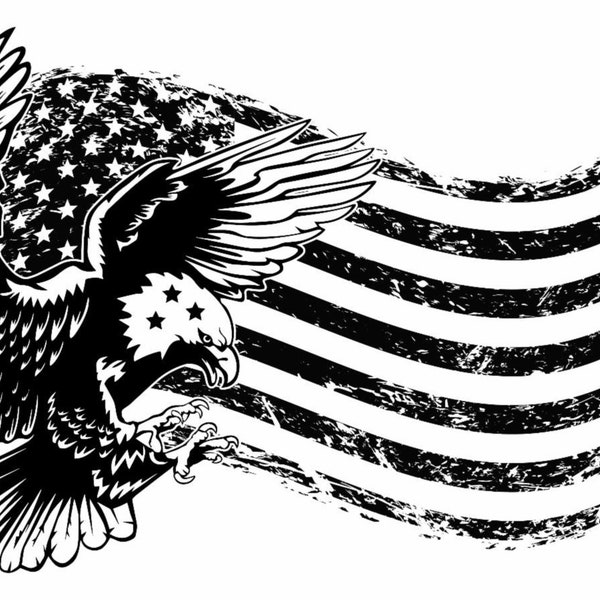 American Eagle Stencil - Etsy
