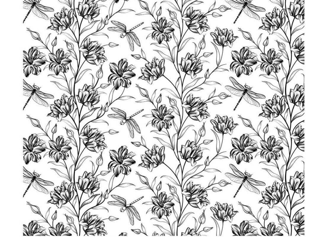 Magnolia Design Co.; Dragon Fly Pattern-reusable Adhesive 15X15 ...