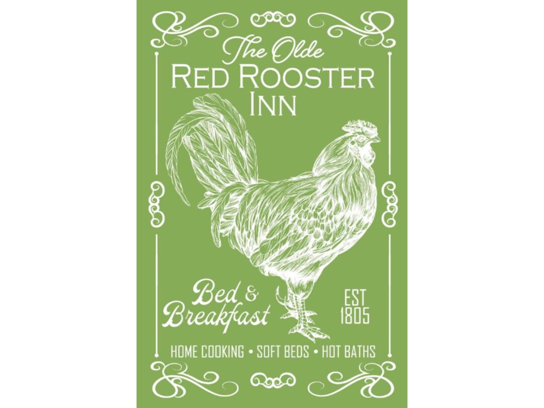 Magnolia Design Co.; Red Rooster Inn - Reusable Adhesive 12x18 Reusable ...