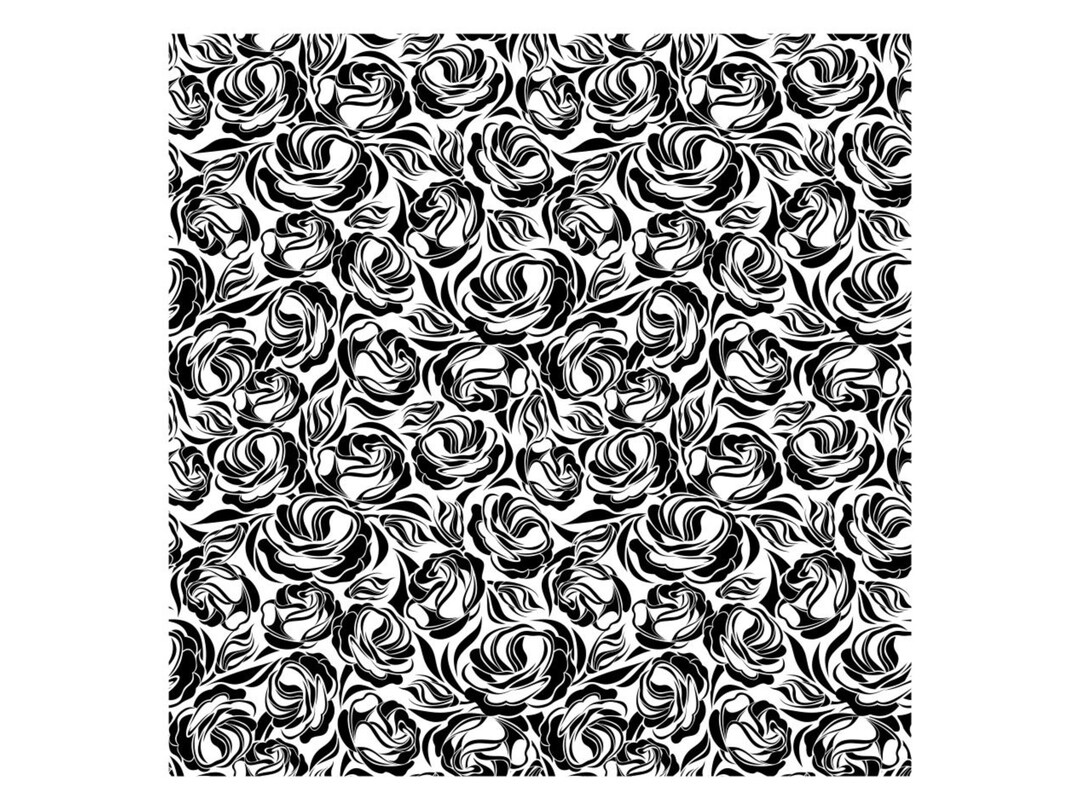 Magnolia Design Co.; French Rose Pattern-reusable Adhesive 15X15 ...