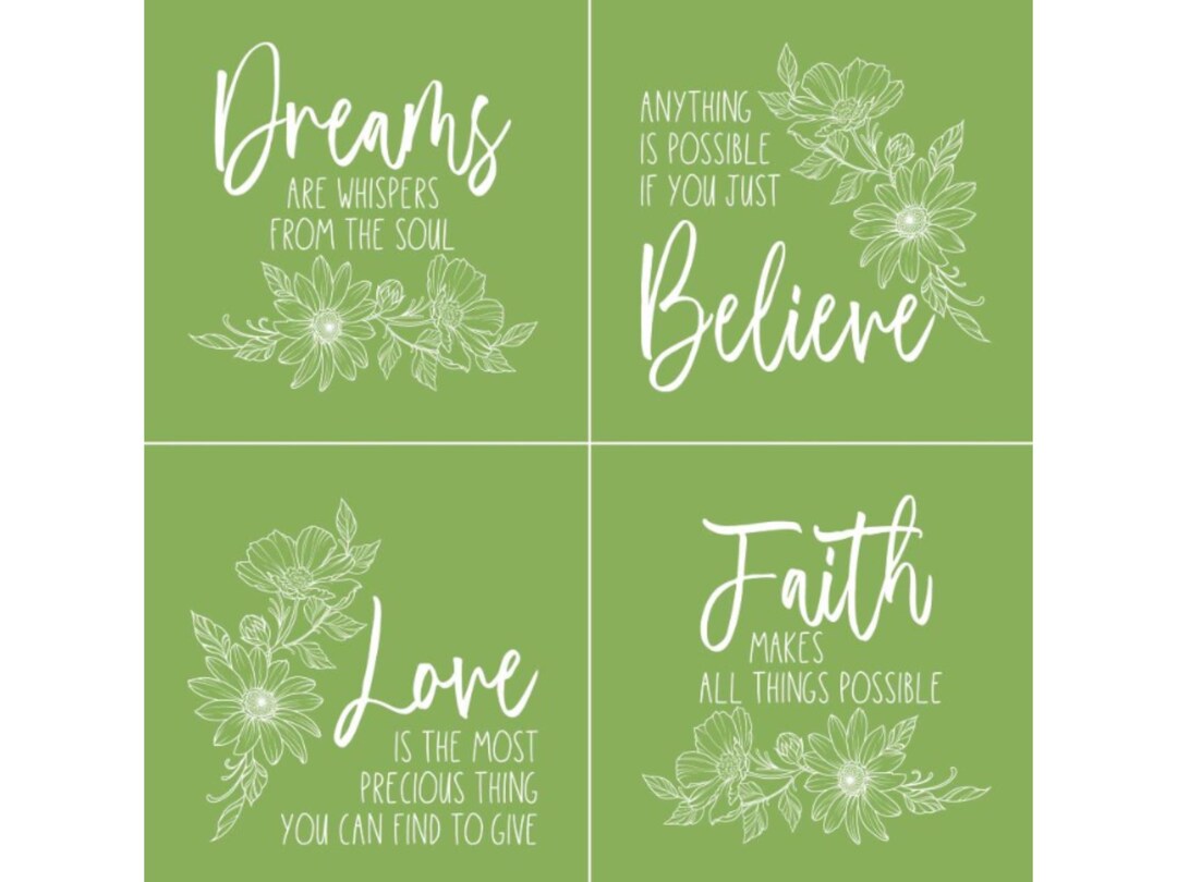 Magnolia Design Co.; Dream Love Quads - 11x11 Reusable Adhesive ...