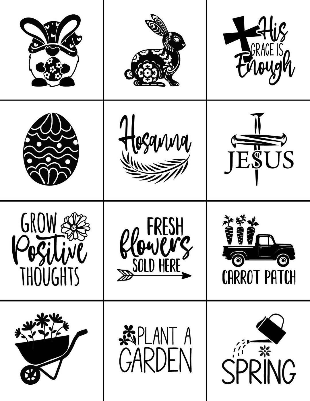 Magnolia Design Co.; Spring Minis A (2024) -reusable Adhesive 8.5X11 ...