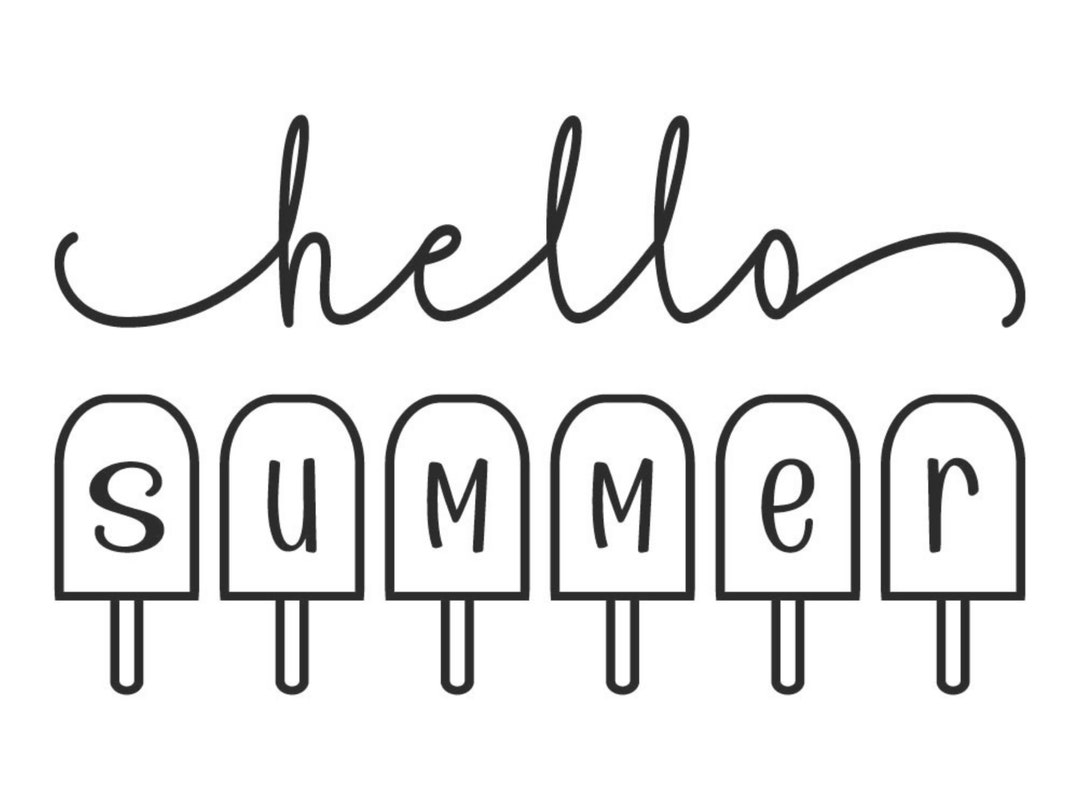 Magnolia Design Co Popsicle Summer Reusable Adhesive 5x7 - Etsy