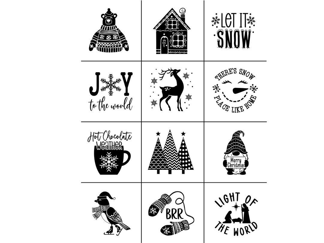 Magnolia Design Co; Christmas Minis 2023 - 8.5 X 11 Reusable Adhesive ...