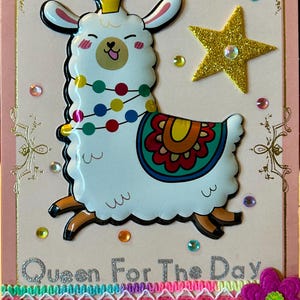 Really Fun Handmade Birthday Card for Llama Lovers - Etsy