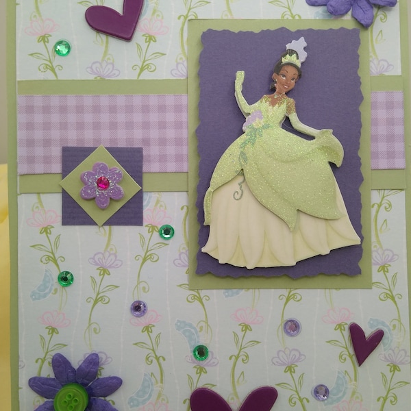 Princess Tiana Birthday Card - Etsy