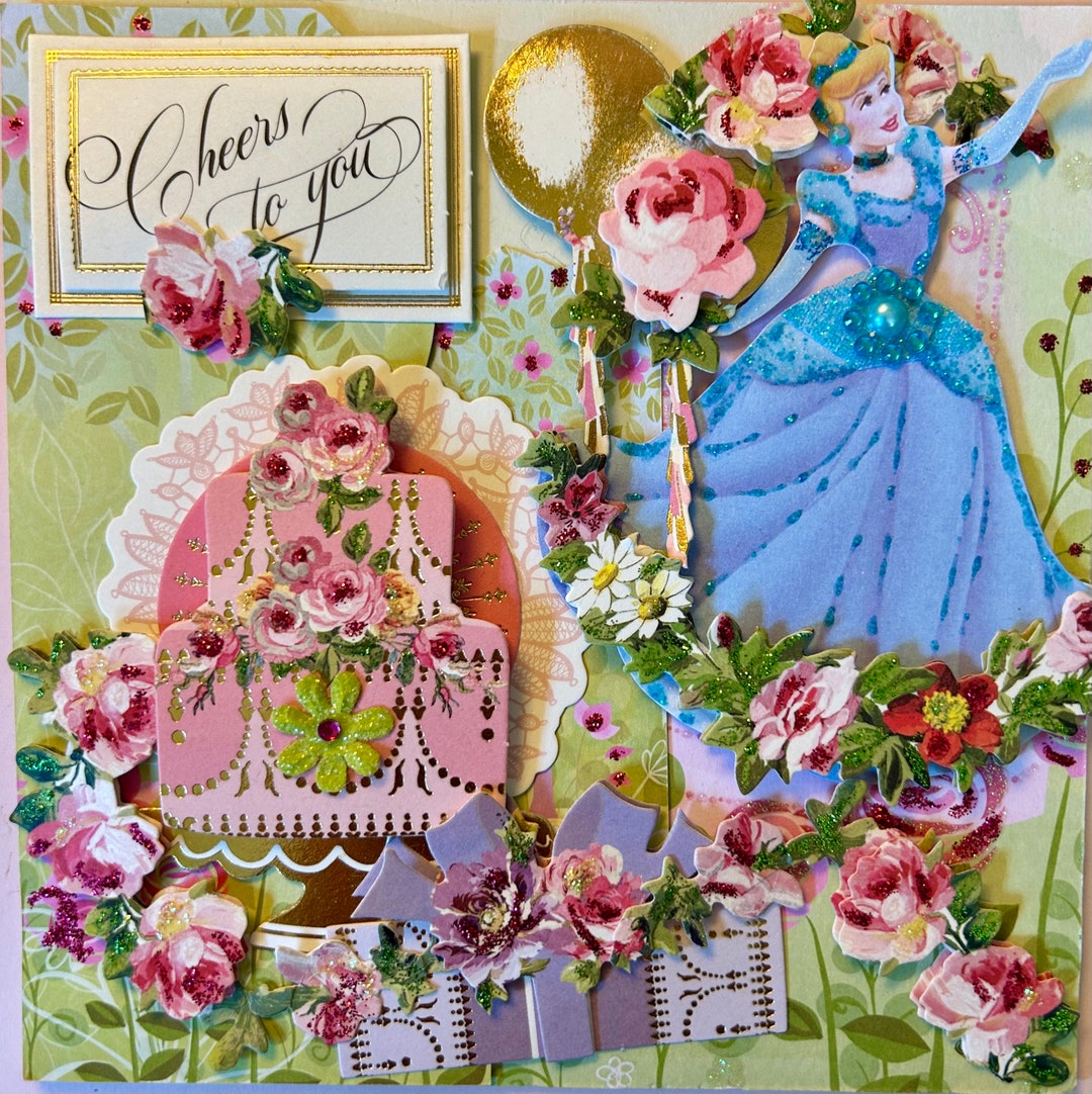 This Disney Princess Cinderella Birthday Card Has the WOW Factor and ...