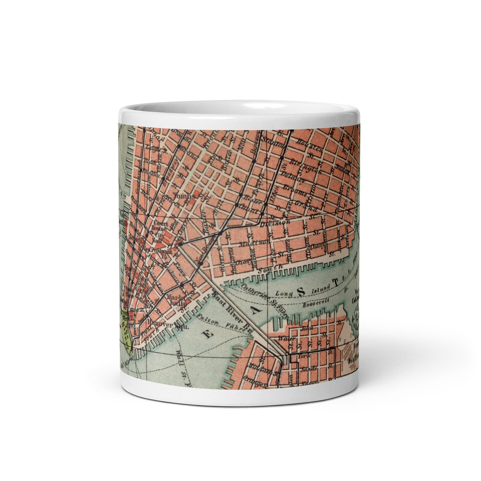 New York City in 1905: Coffee and Tea Mug With Vintage City Map, Gift ...