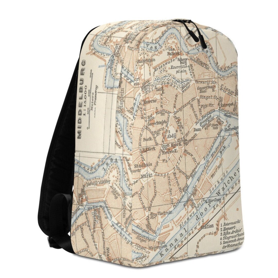 Middelburg Around 1900: Backpack With a Historical City Map, Middelburg ...