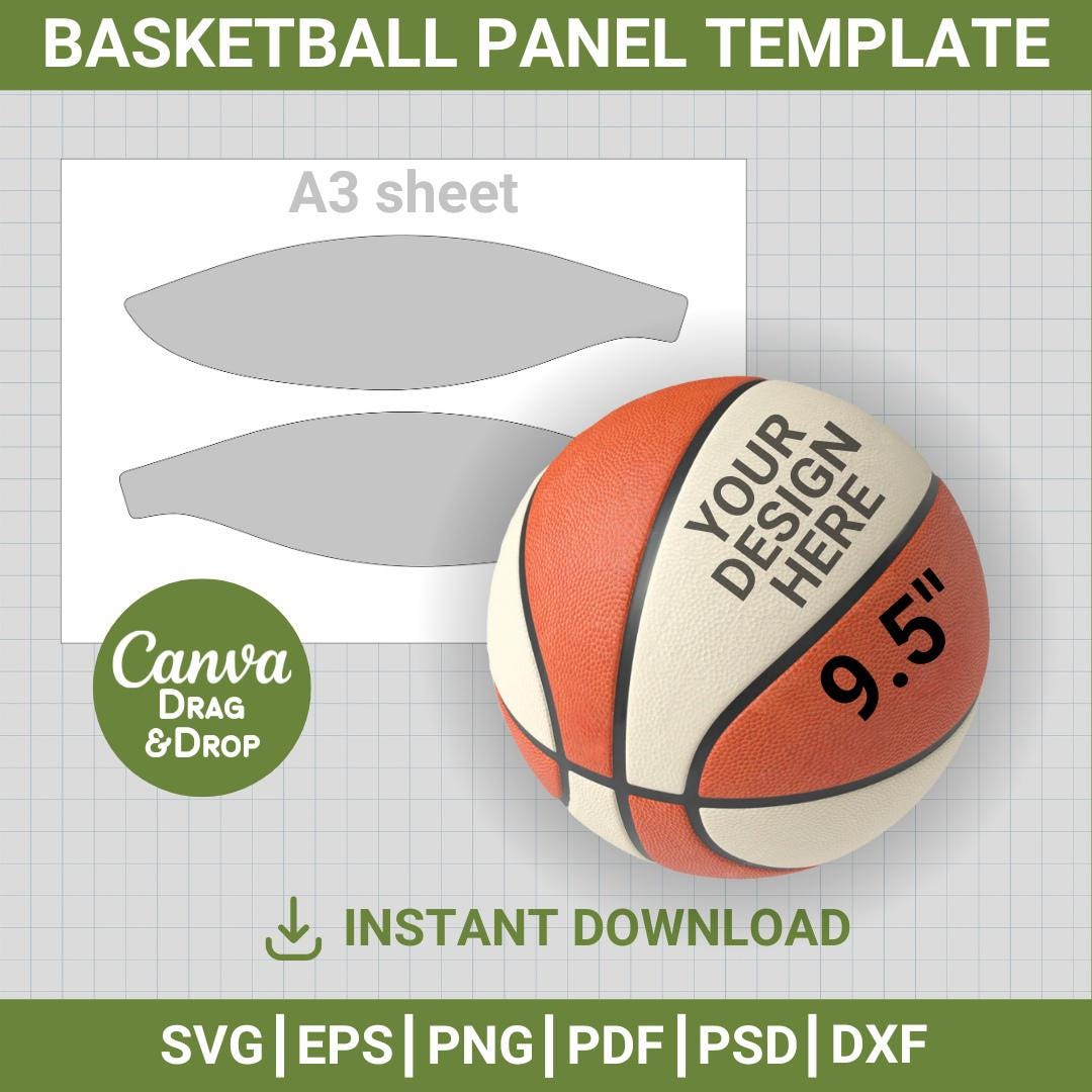 Sport Ball Panel Template, BUNDLE, Basketball Panel, Football Panel ...