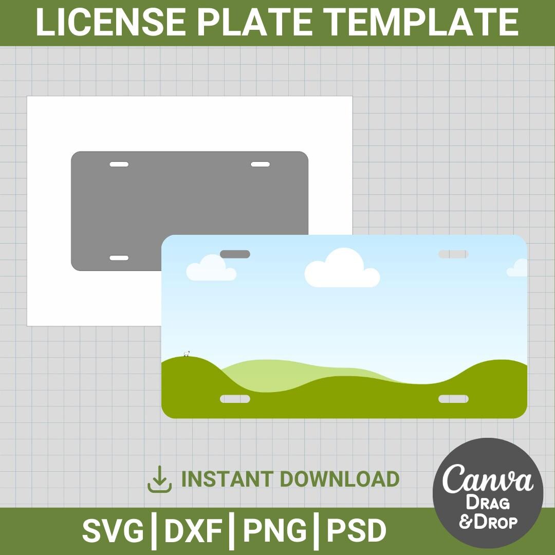 Car License Plate Template, Png, Sublimation, License Plate Blank ...