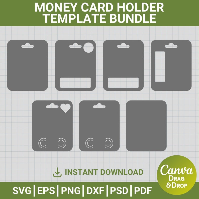 Money Gift Card Template, Money Holder Card, Blank Template, Editable ...