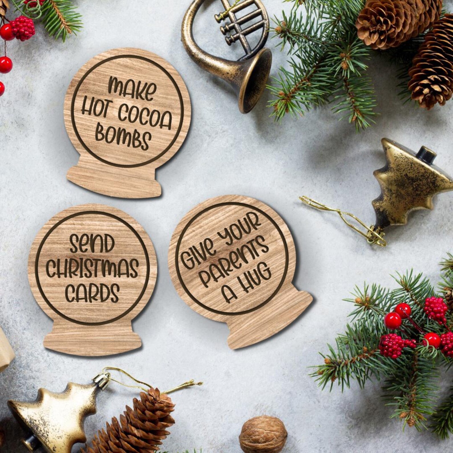 70 Christmas Activity Tokens SVG, Christmas Bucket List Tokens ...