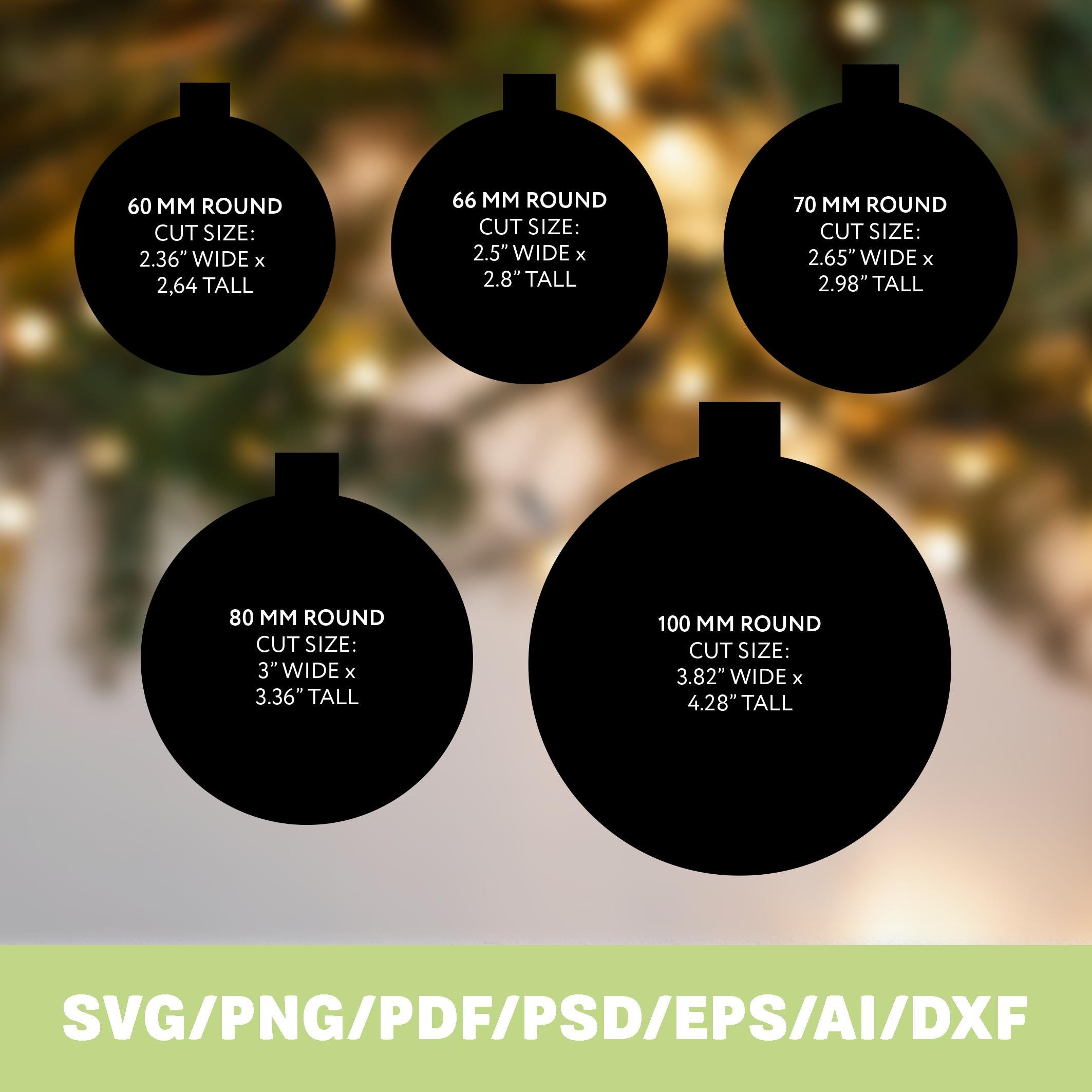 Floating Ornament Svg, Transparent Ornament Blank Template, Plastic ...