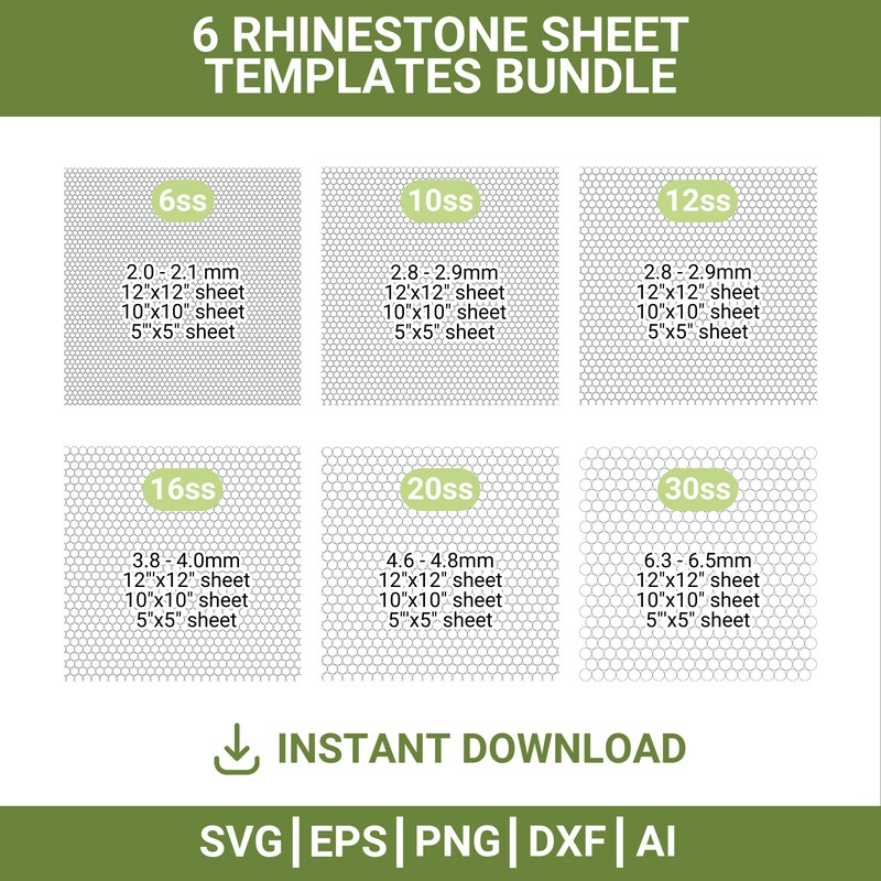 Rhinestone Sheets - Etsy