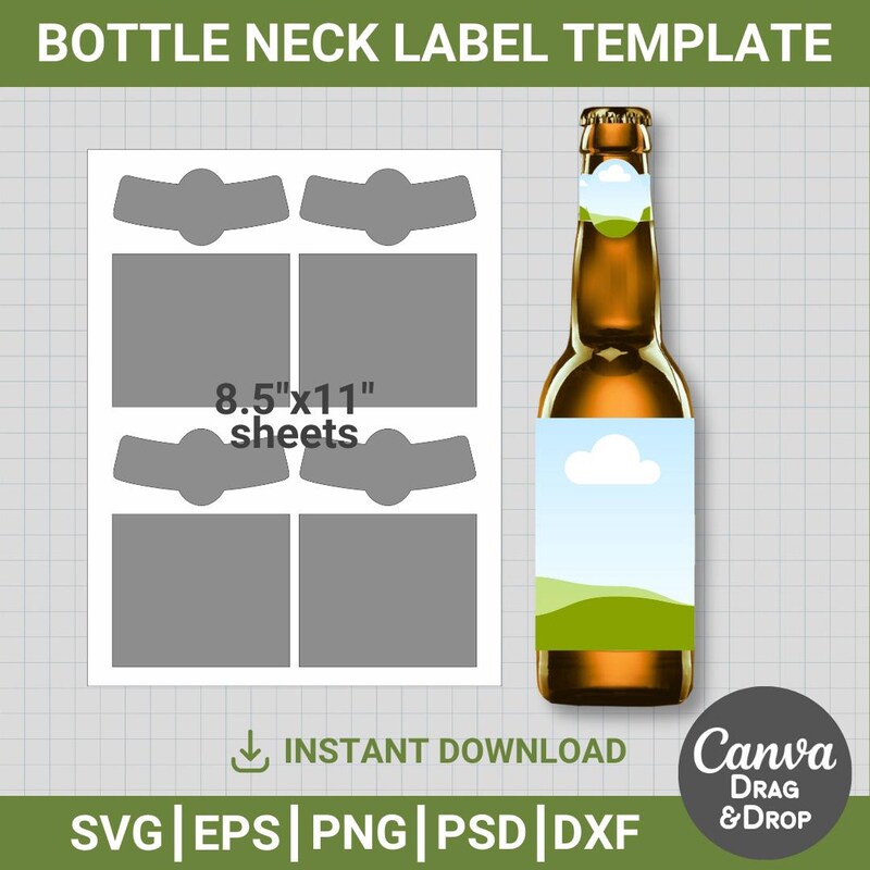 Neck Label Template - Etsy