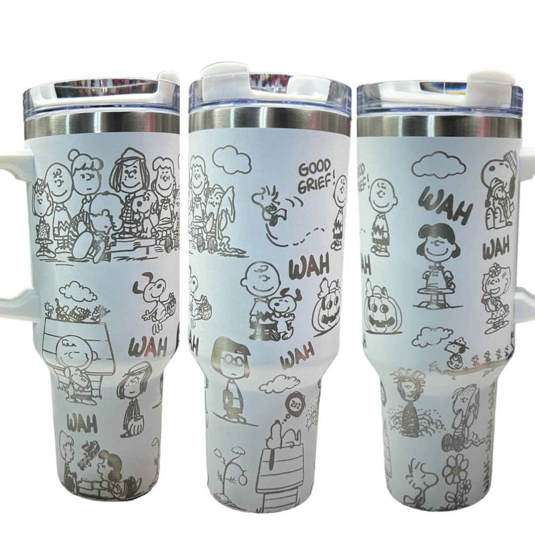 Laser Engraved 40oz Tumbler. Classic Cartoon Gang Tumbler/ Laser ...