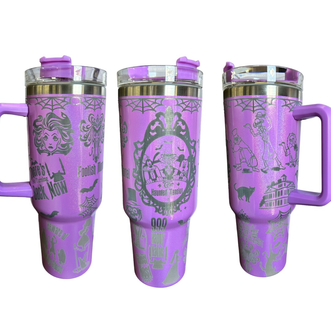 Limited Edition 40oz Laser Engraved Tumbler. the Haunted Mansion Design ...