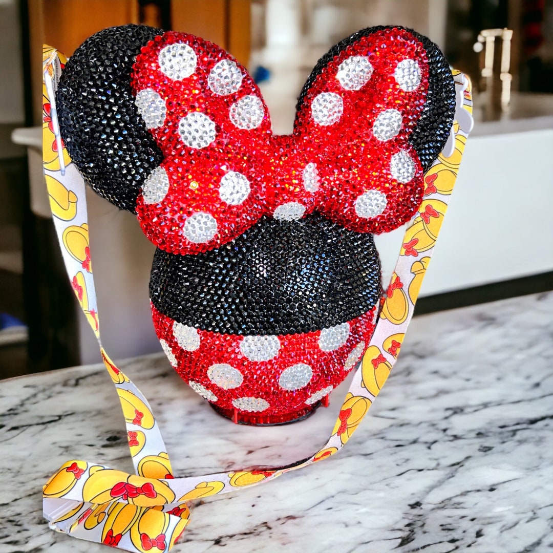Minnie Mouse Popcorn Bucket. Fully Bling. - Etsy