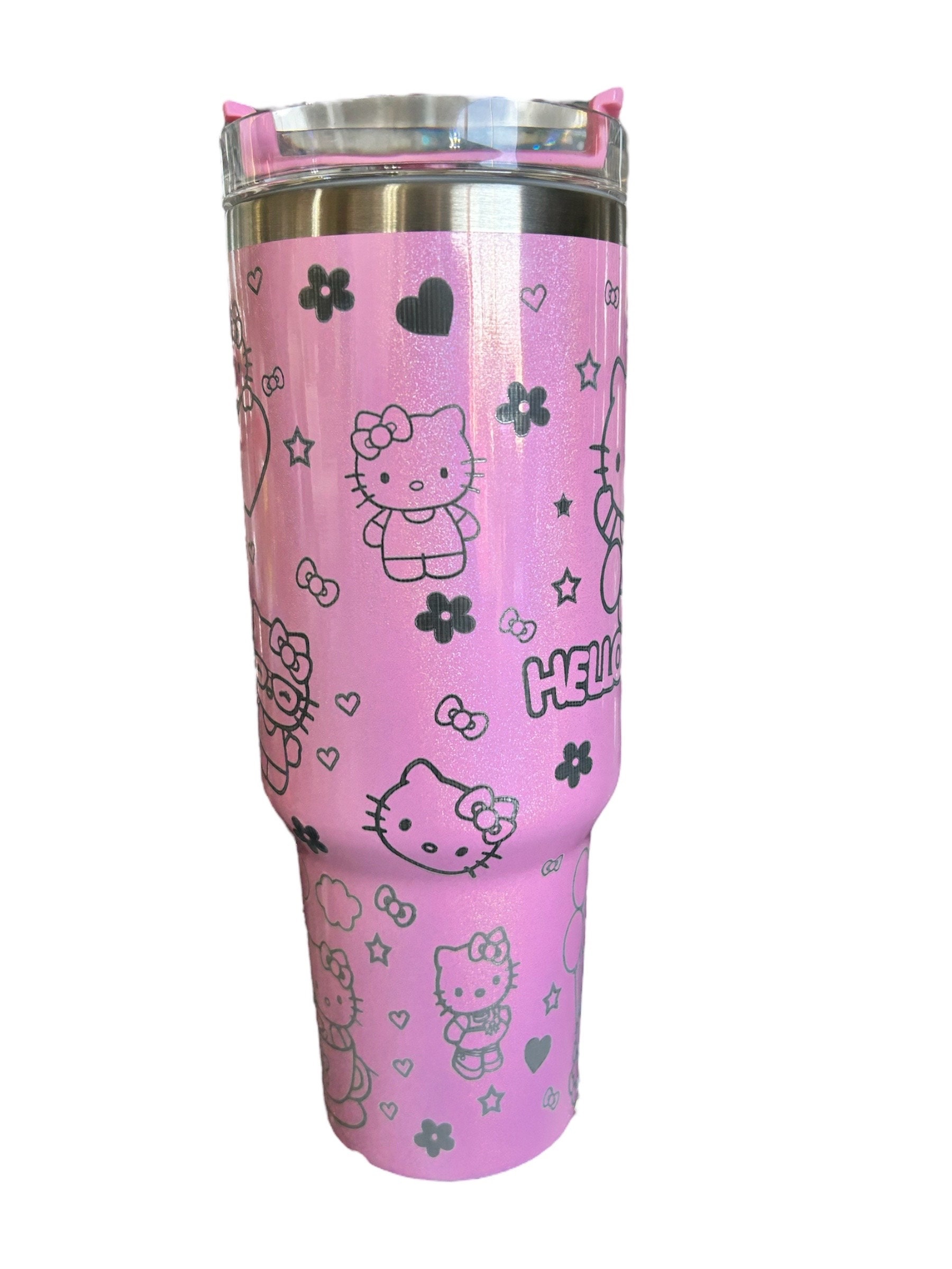 Limited Edition . 40oz Laser Engraved Tumbler. Hello Kitty sold by ...