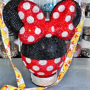 Minnie Mouse Popcorn Bucket. Fully Bling. - Etsy
