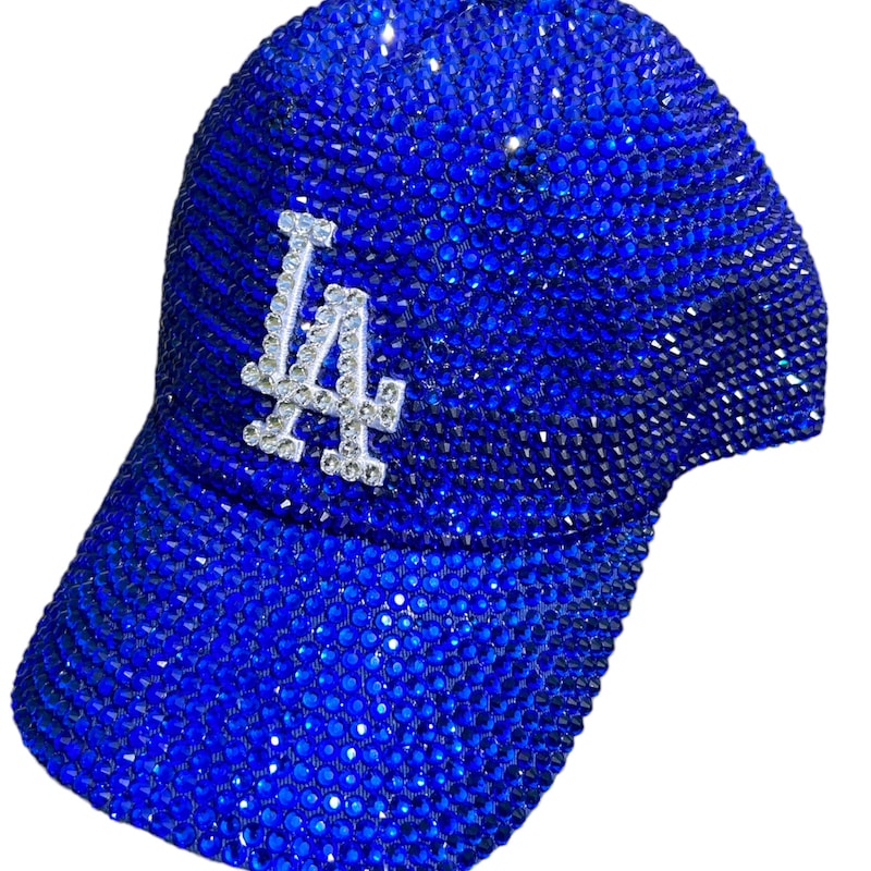Blue Rhinestone La Hat - Etsy