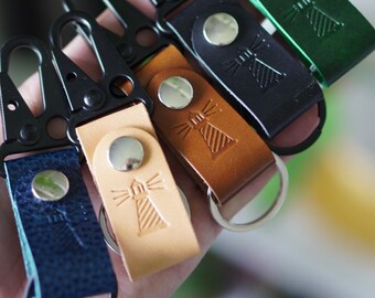 Leather Hk Clip Keychain - Etsy