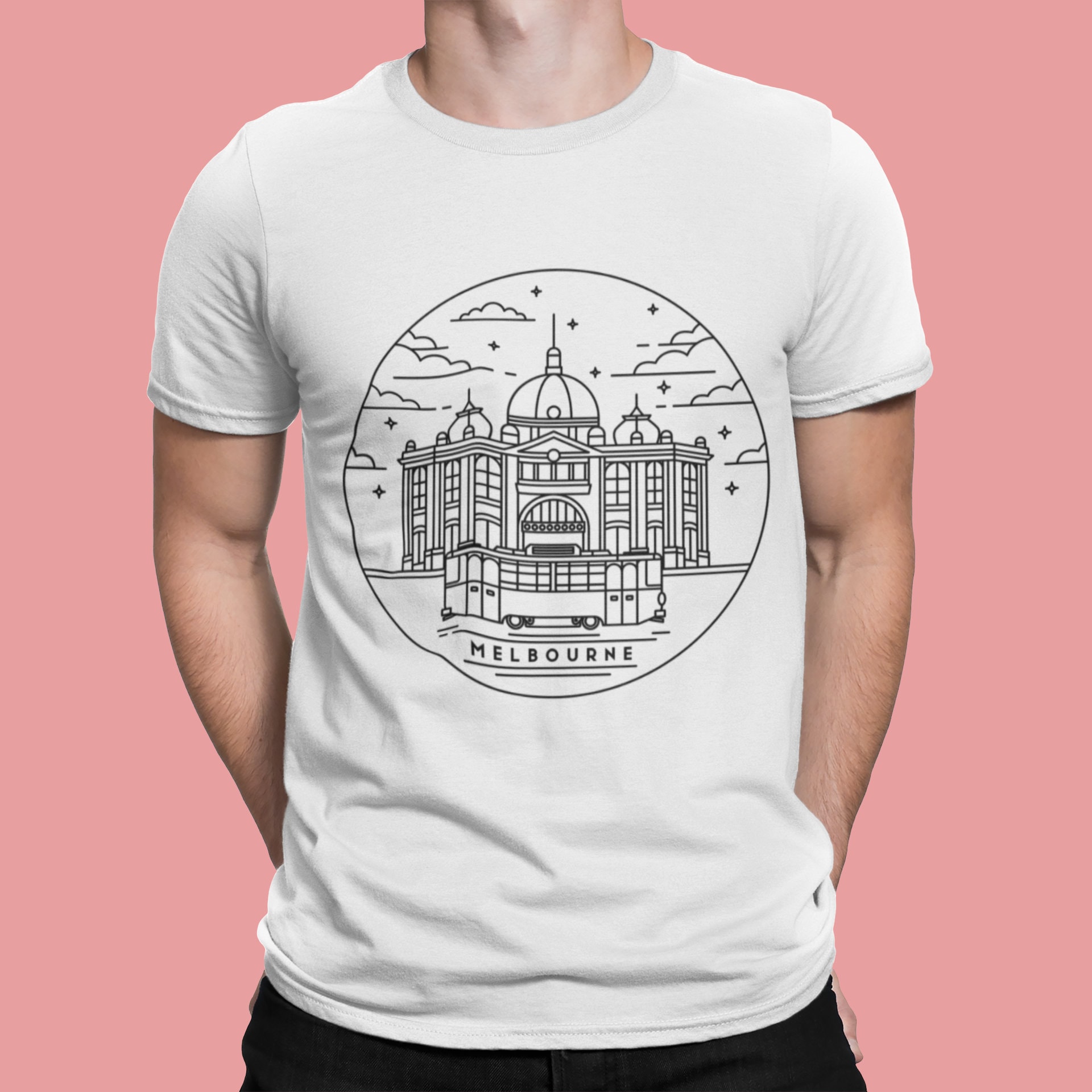 Melbourne Flinders Street Station T-shirt Melbourne Tram T-shirt ...
