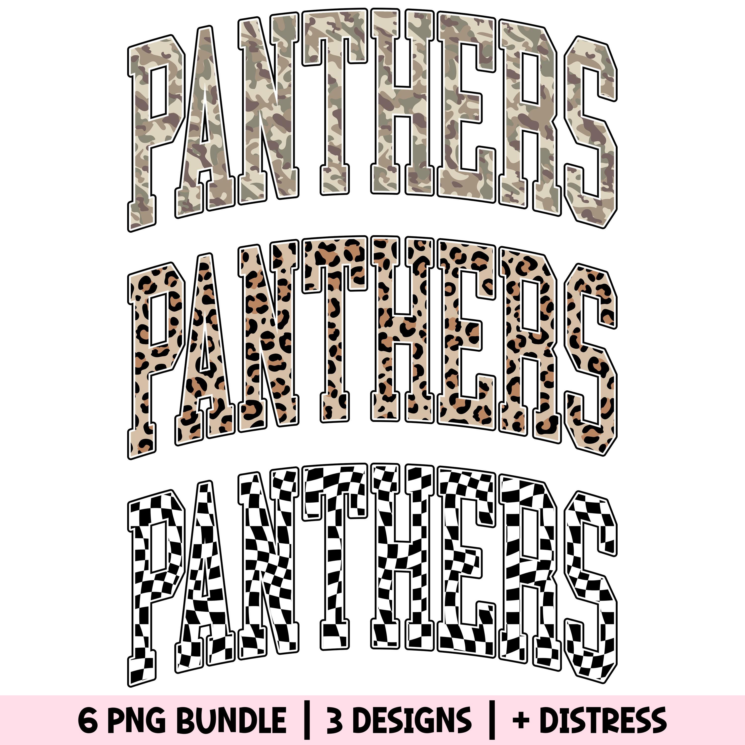 Panthers PNG Mascot Sublimation Bundle Camo Leopard Checker Camouflage ...