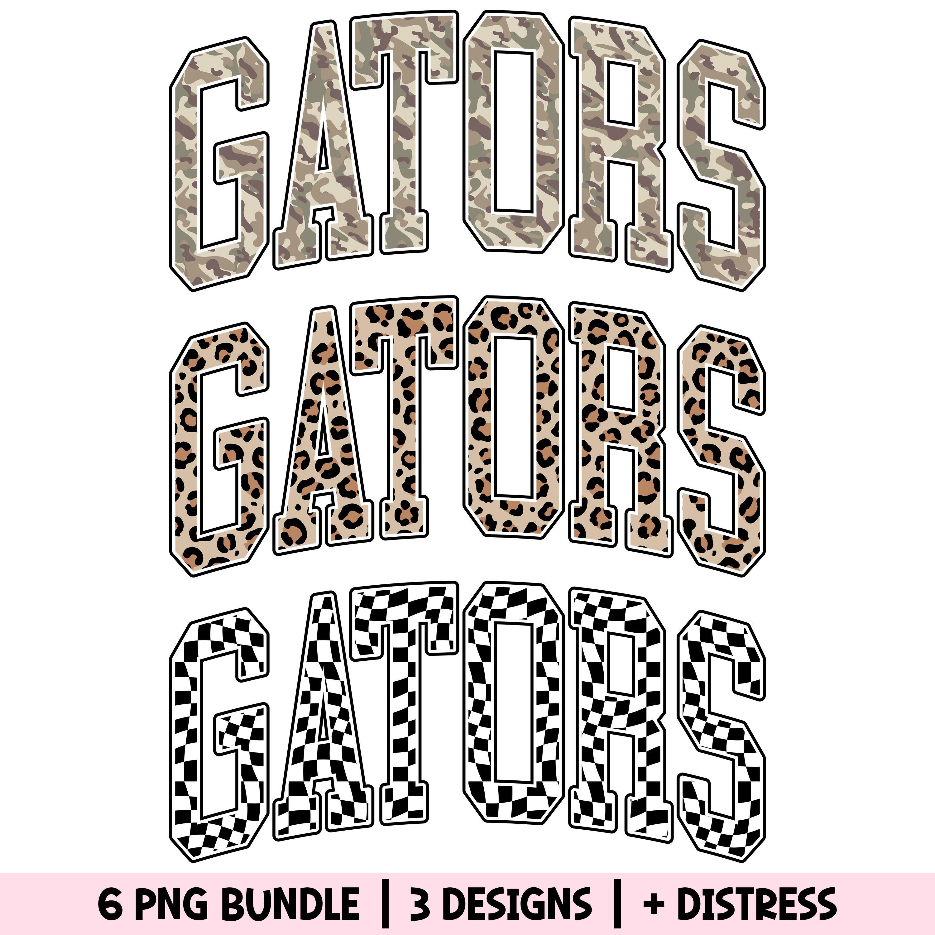 Gators PNG Mascot Sublimation Bundle Camo Leopard Checker Camouflage ...