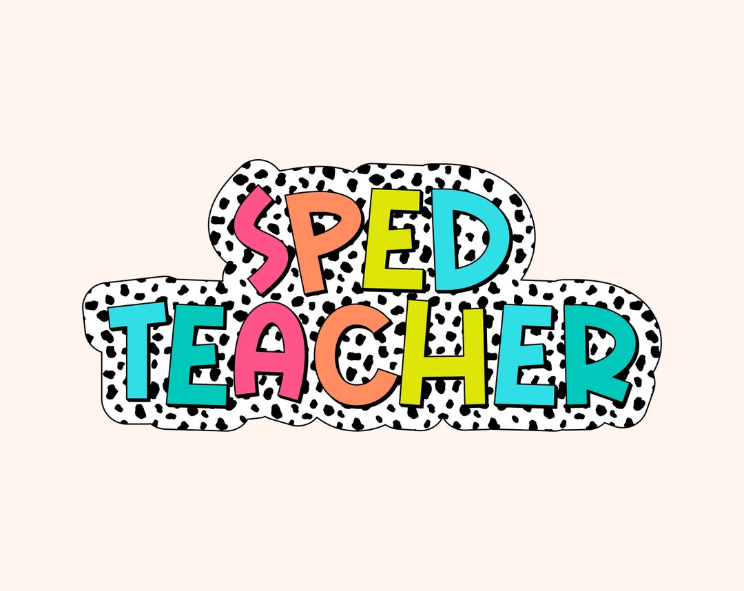 Sped Teacher Png Sublimation Digital Design - Etsy