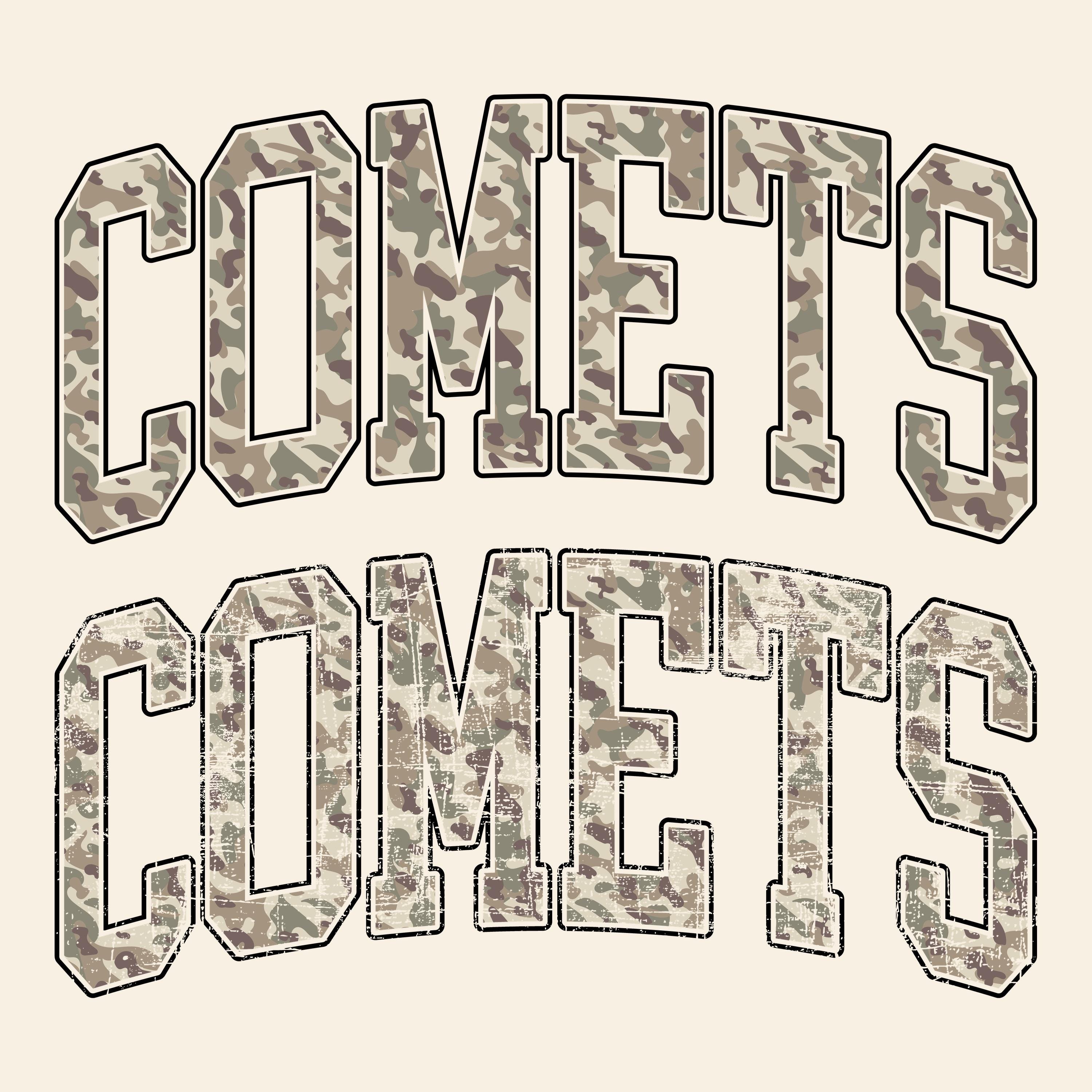 Comets PNG Mascot Sublimation Bundle Camo Leopard Checker Camouflage ...
