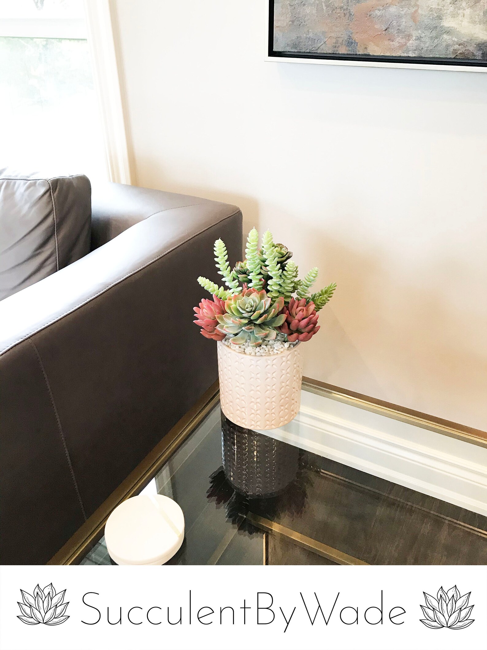 Beautiful faux succulent arrangement | Etsy