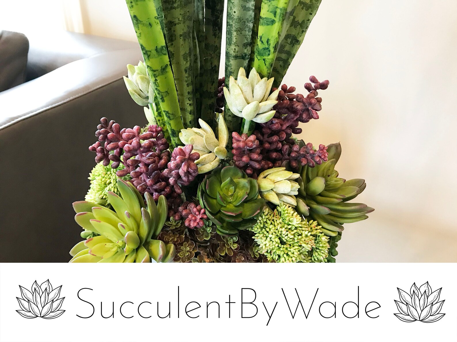 Beautiful Faux Succulent Arrangement | Etsy