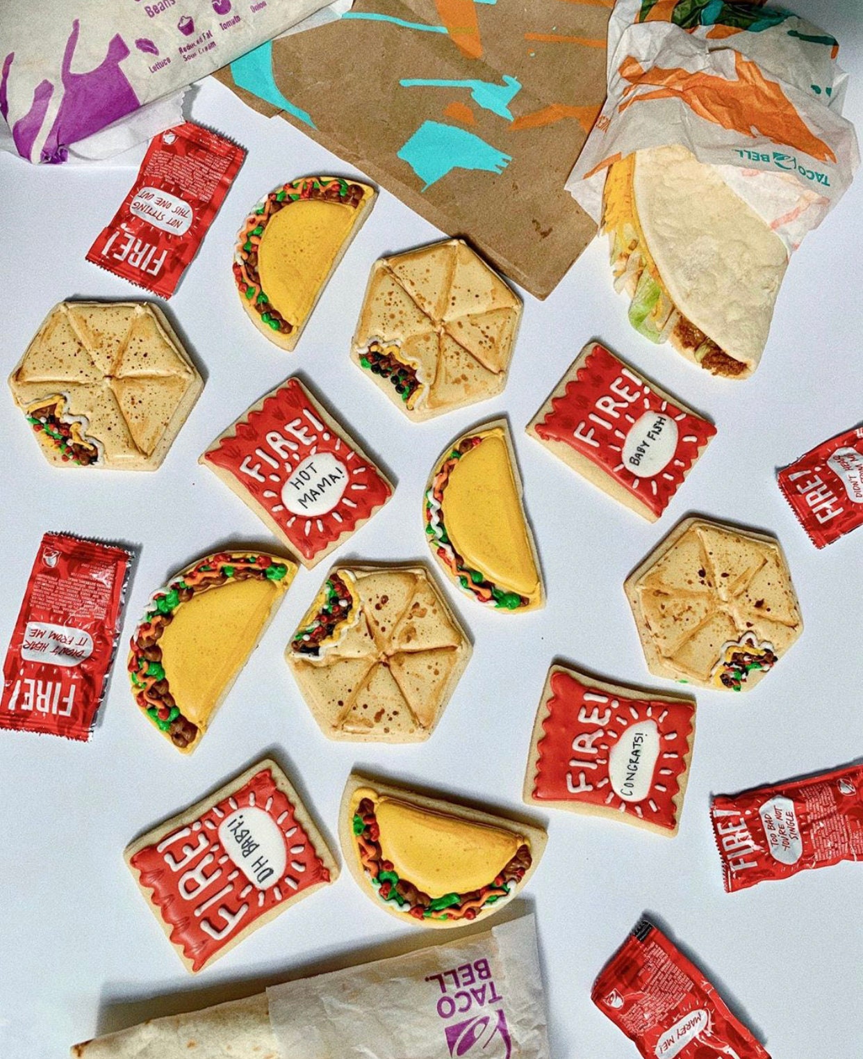 Taco Cookies - Etsy