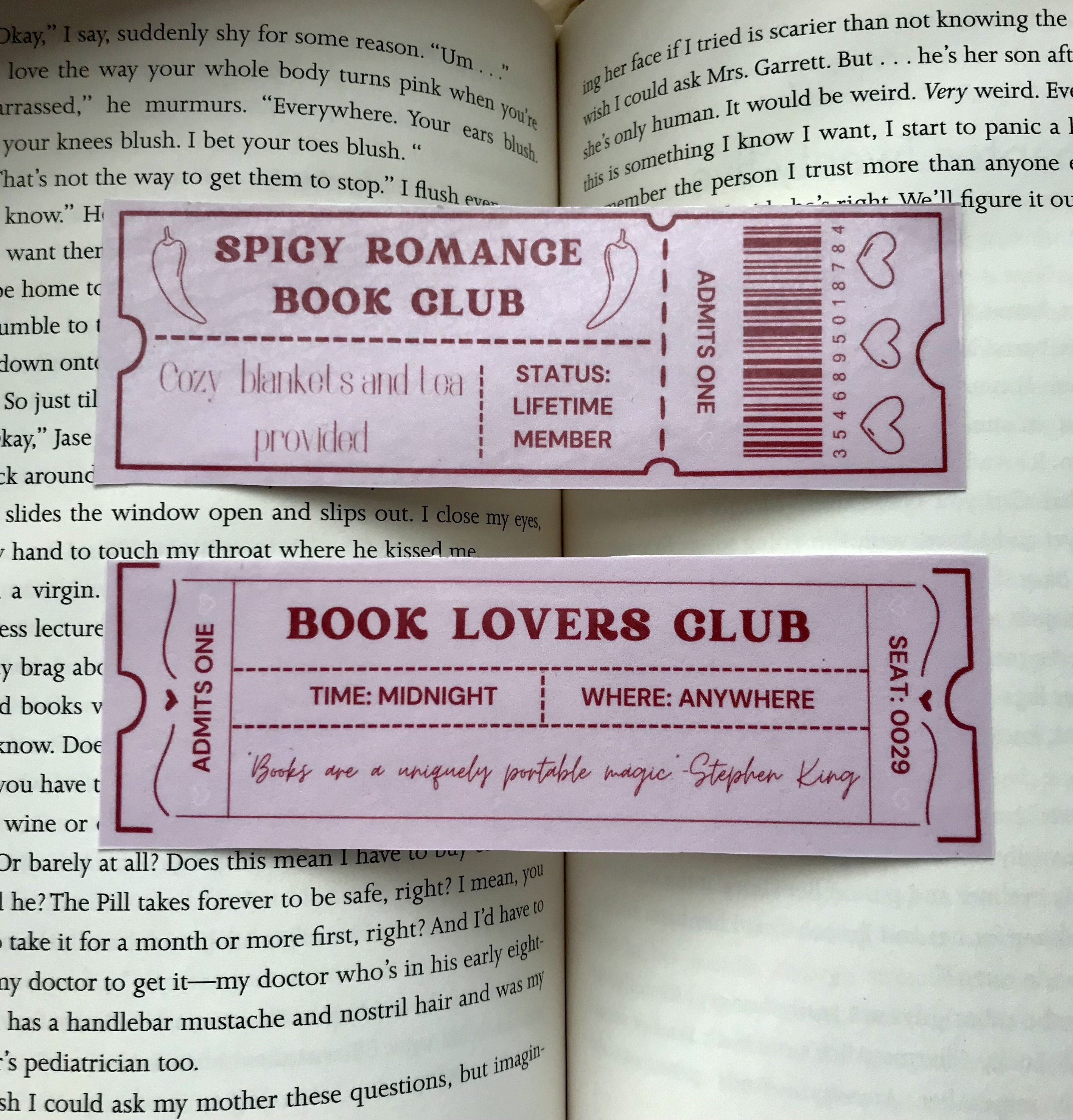 Book Lovers Club Bookmark Bundle Feminist Bookmark Spicy - Etsy Canada