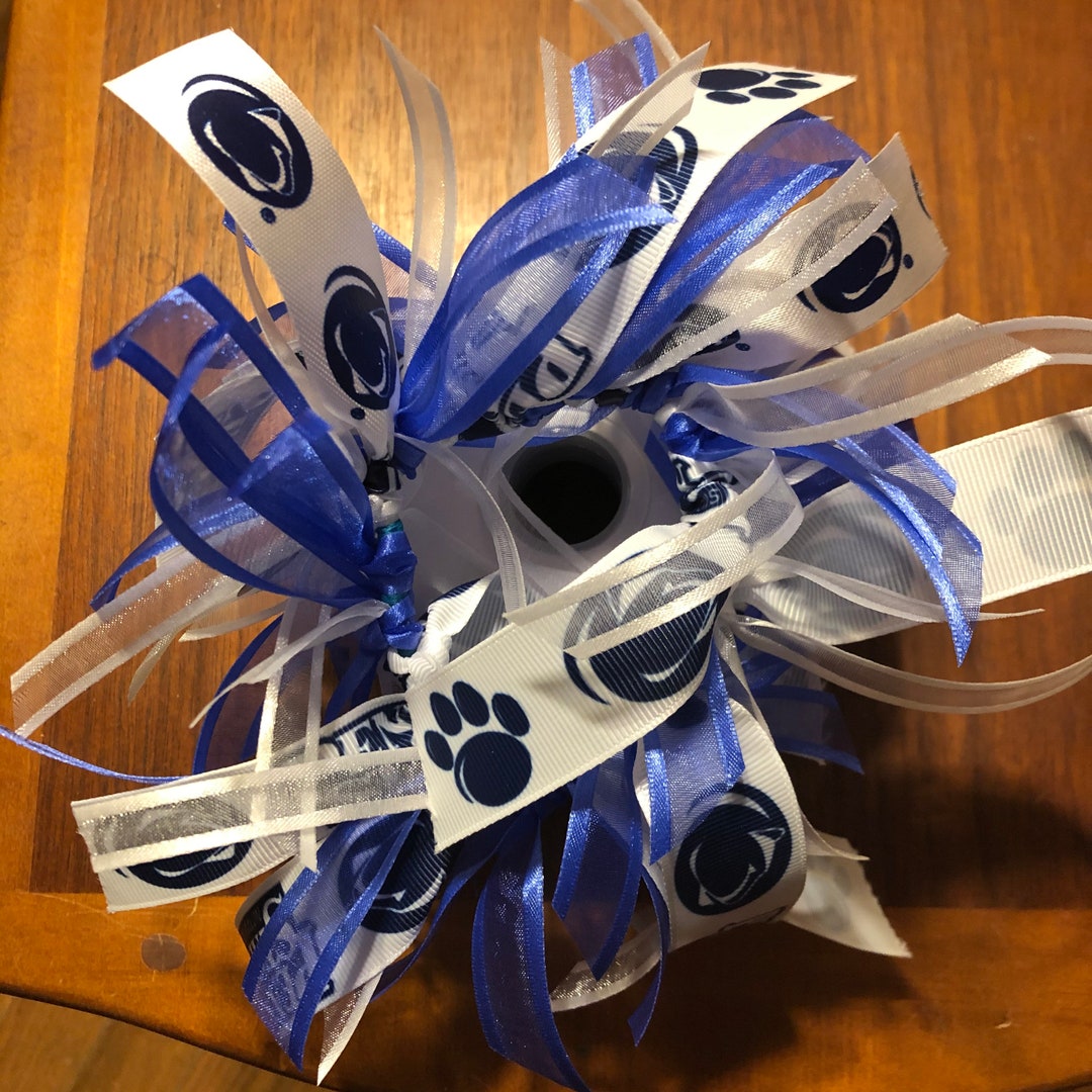 Penn State Themed Hair Tie, Penn State Ribbon Scrunchie, Gift for Penn ...