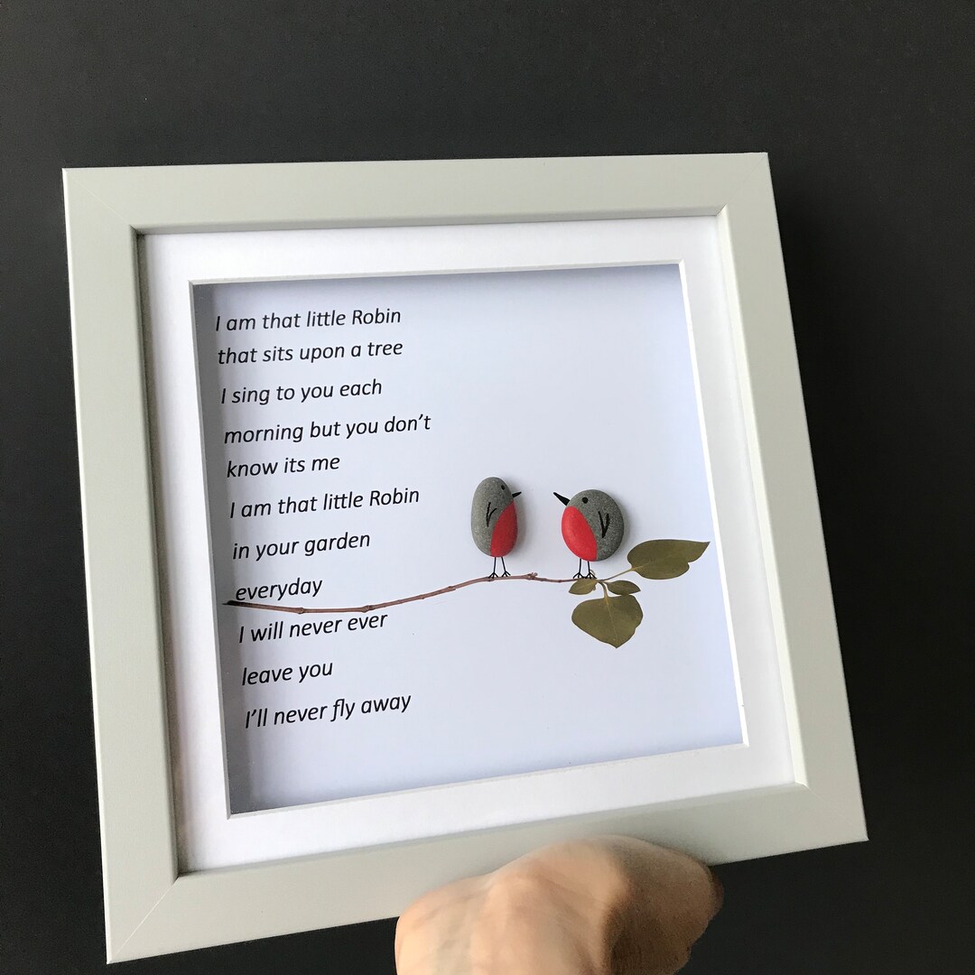Robin Gift, Robin Pebble Art, Theres a Little Robin, the Robin Poem ...