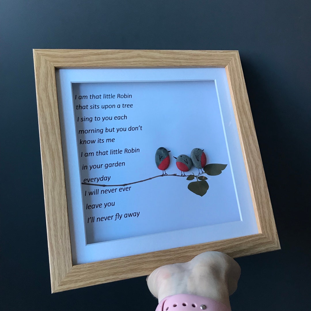 Robin Gift, Robin Pebble Art, Theres a Little Robin, the Robin Poem ...