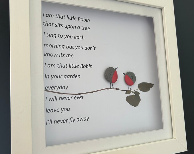 Robin Bird Memorial Stone Pebble Pocket Rock Keepsake Gift - Etsy UK