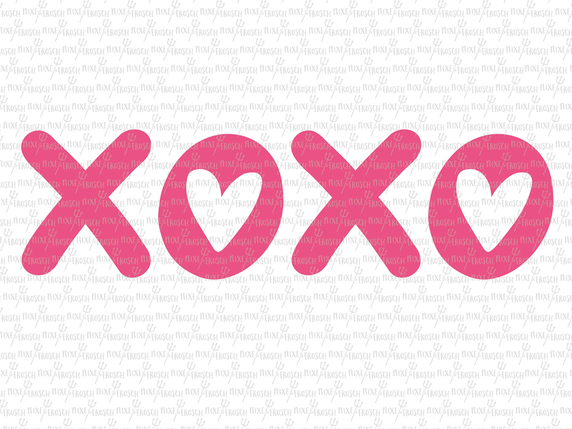 Xoxo, Hearts, Digital File, Cut File, SVG, PNG, DXF, Plotterdatei ...