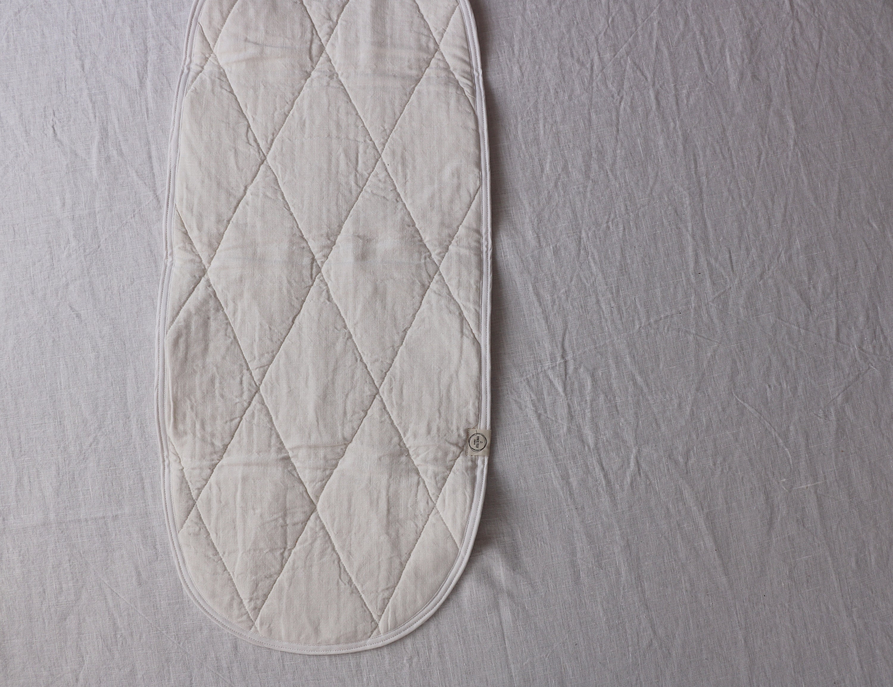 White Linen Baby Cradle Cover, Baby Blanket, Linen Carriage Cradle ...