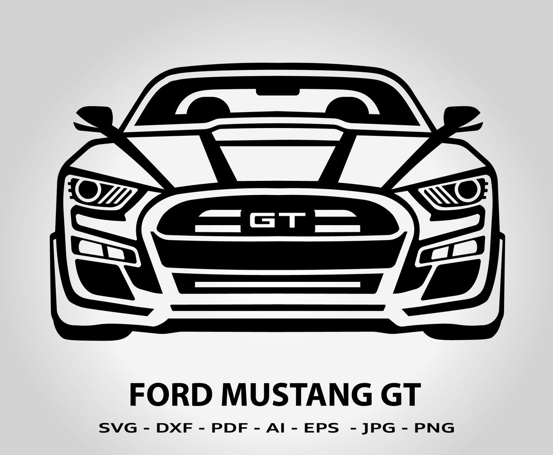 Ford Mustang Gt Ford Svg Mustang Svg Car Svg Mustang Gt Etsy