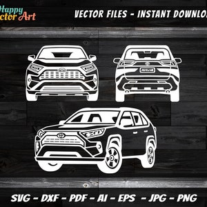 Toyota Rav4 SVG SUV svg Car svg Toyota 2020 svg Toyota | Etsy