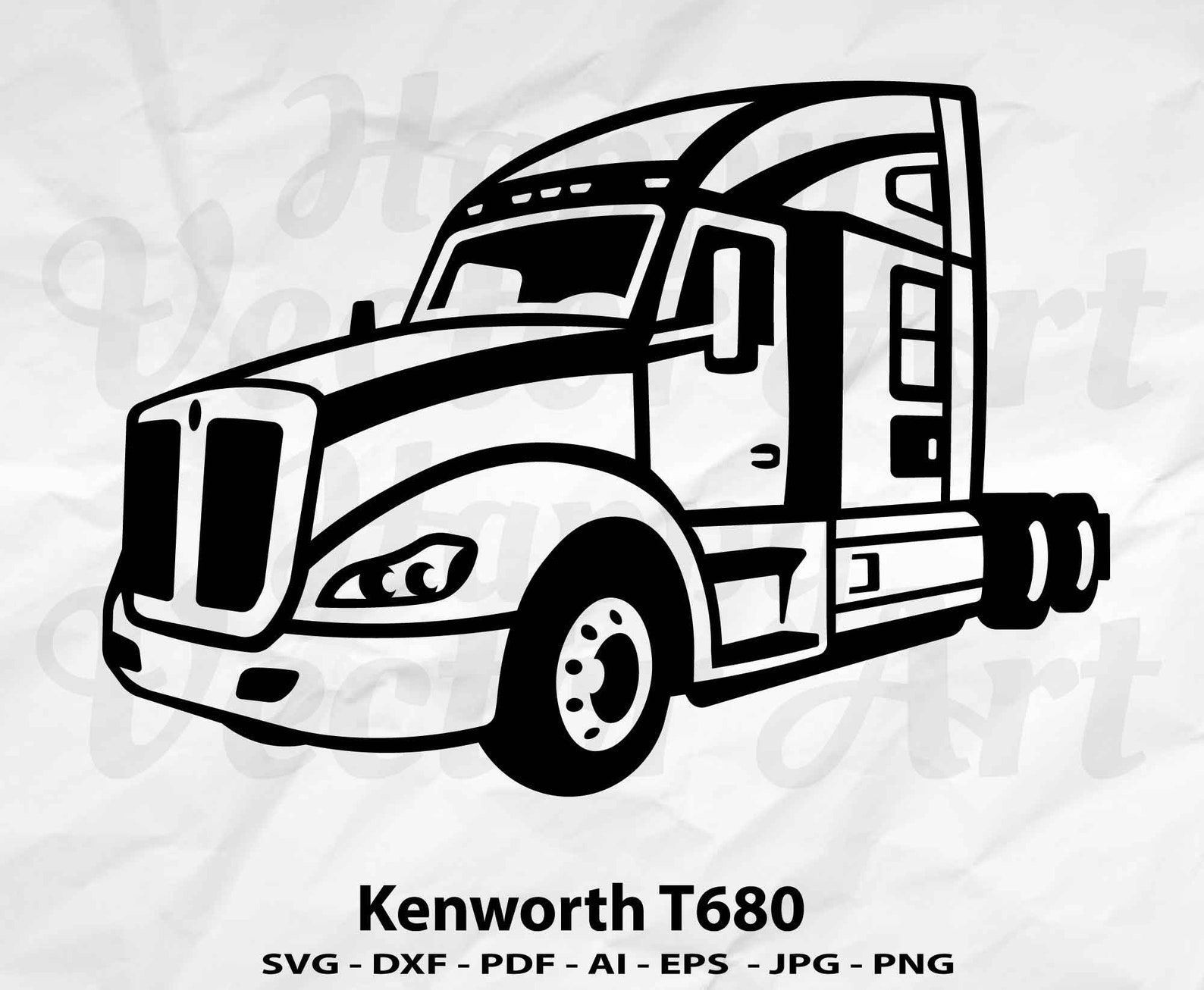 Kenworth T680 Svg Freightliner Svg Semi Trailer SVG Tractor | Etsy