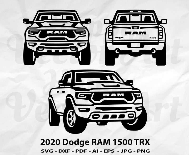 Dodge RAM 1500 TRX 2020 svg Ram Pickup svg Car svg Dodge | Etsy