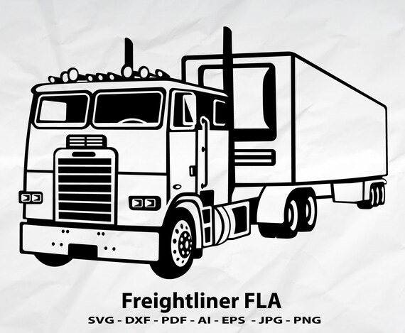 Freightliner Vector Drawing