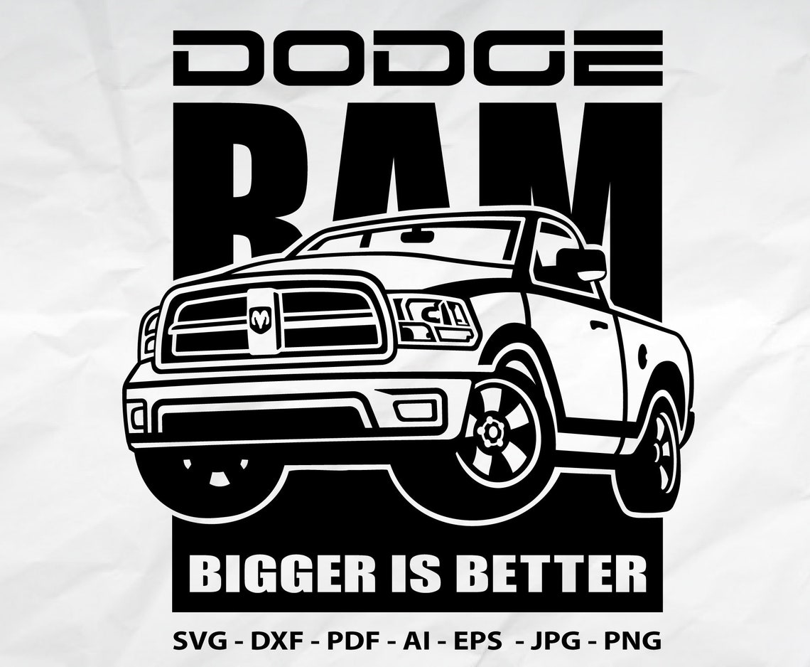 Dodge RAM svg Pickup svg Car svg Dodge SVG Truck SVG | Etsy